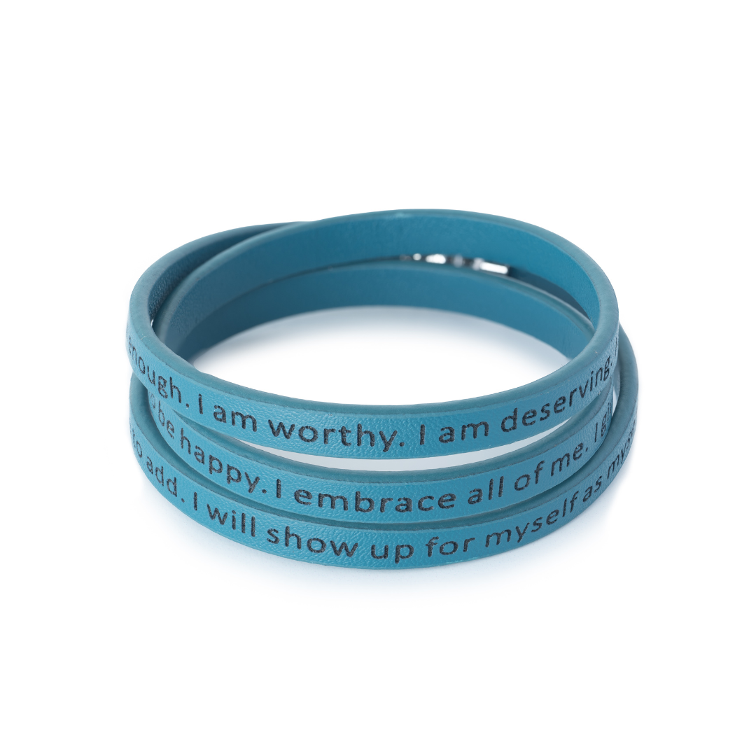 Self-Love Affirmation Bracelet - Turquoise | Jewmei