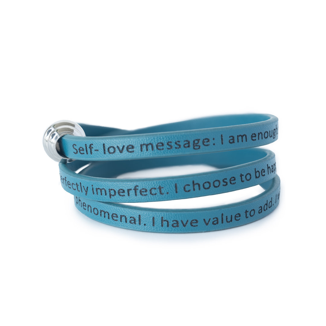 Self-Love Affirmation Bracelet - Turquoise | Jewmei